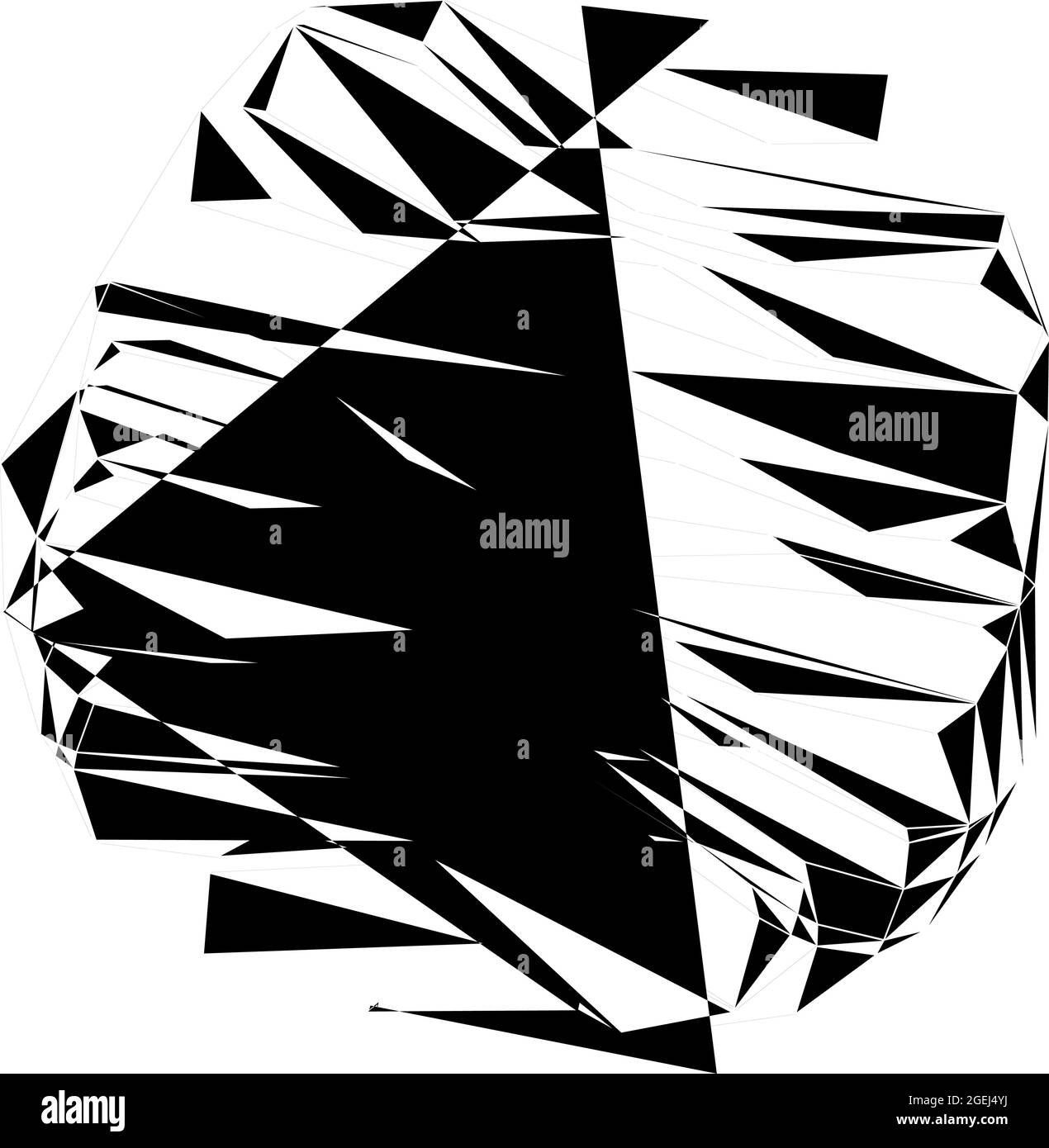 Random geometric abstract art element. Shattered texture – stock vector ...