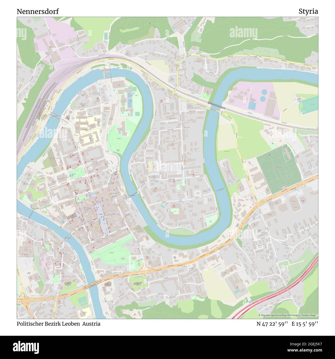 Leoben map hi-res stock photography and images - Alamy