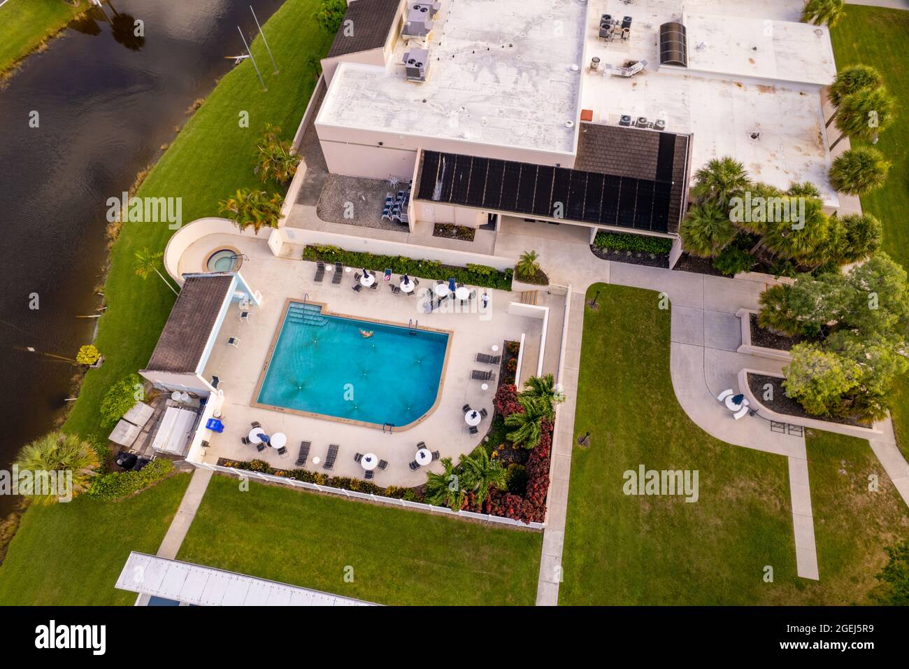 Trailer park with swimming pool by the lake 55 and older community ...