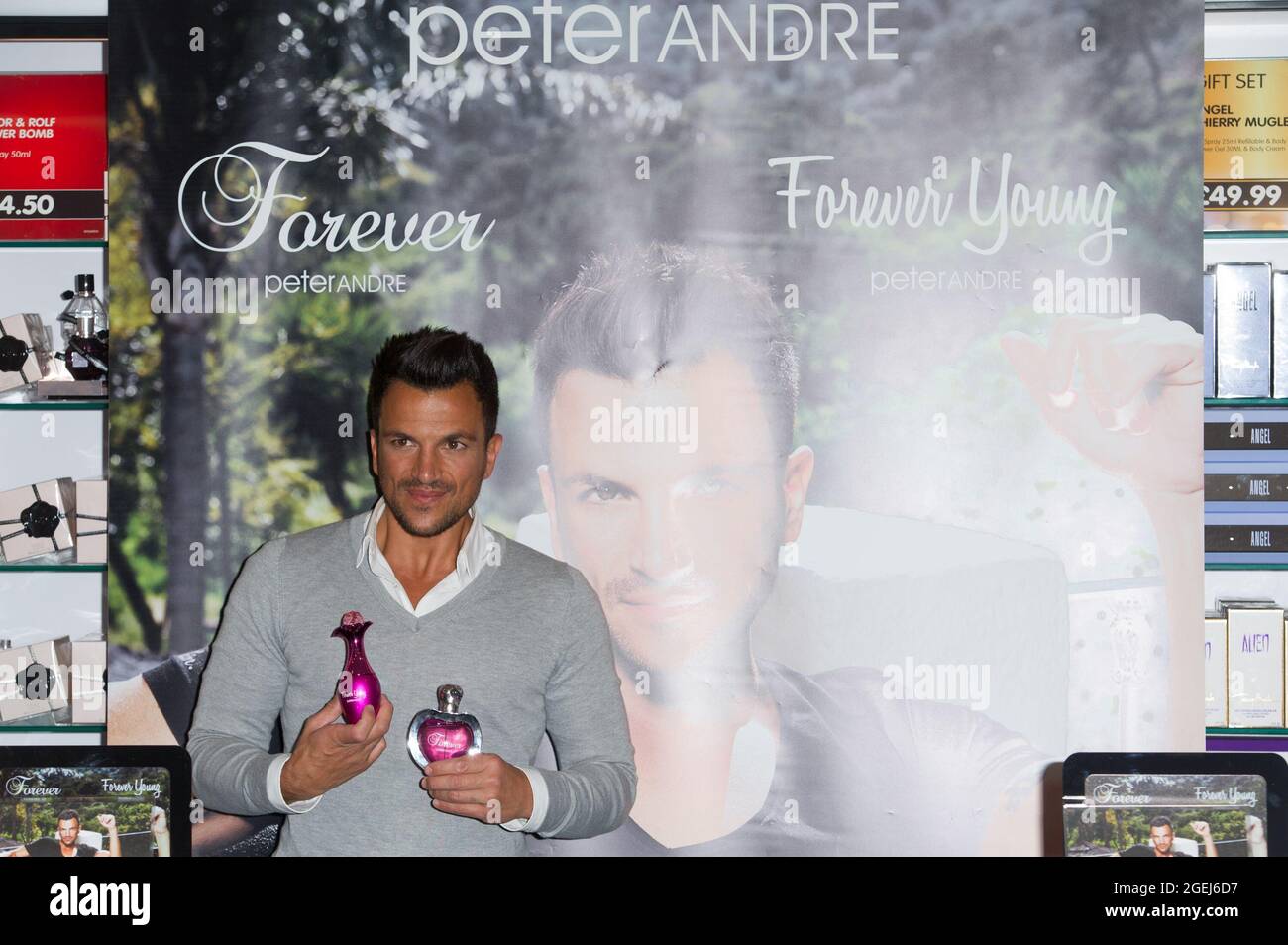 London, UK. Peter Andre launches his two new fragrances Forever And ...