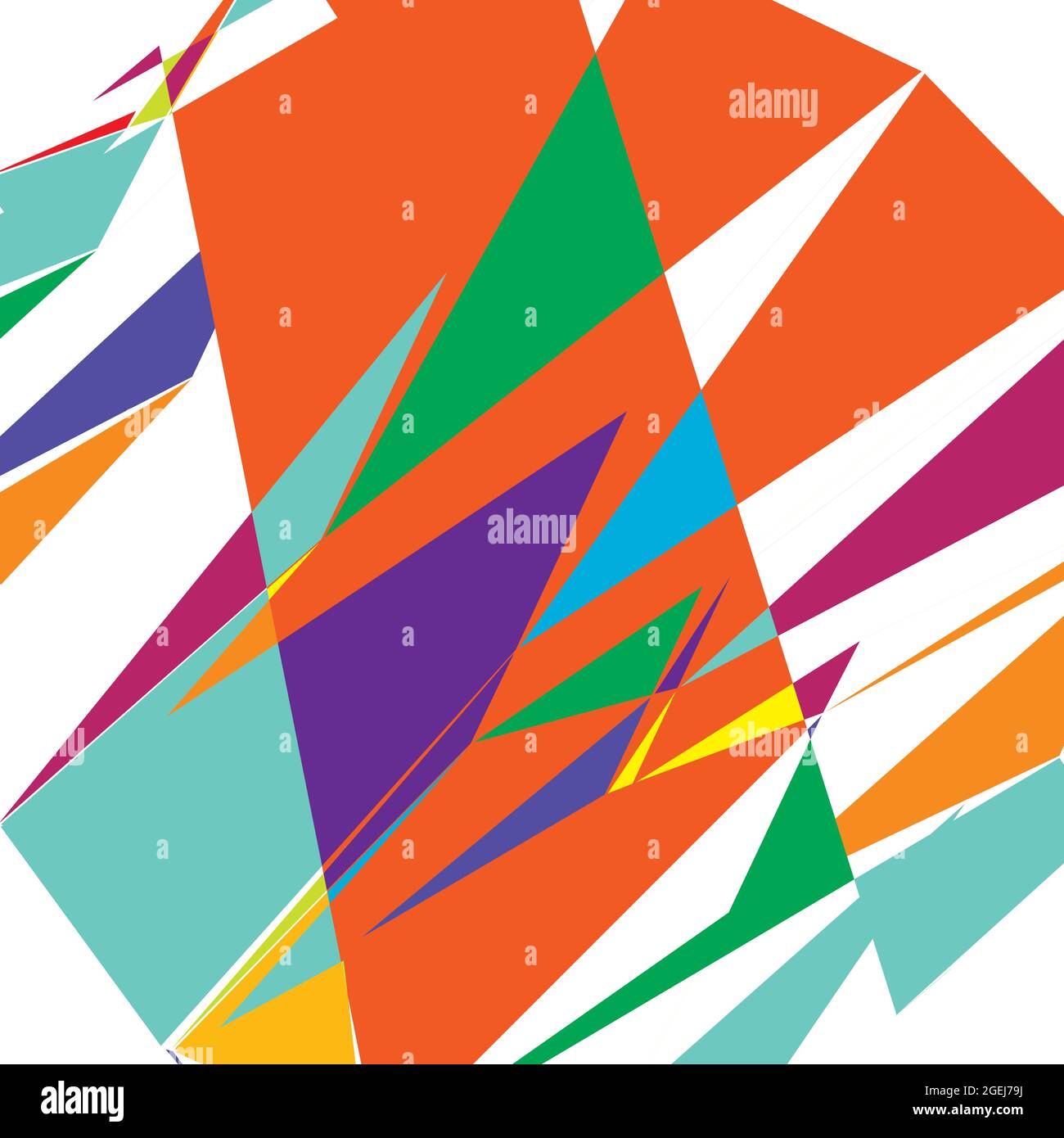 Random geometric abstract art element. Shattered texture – stock vector ...