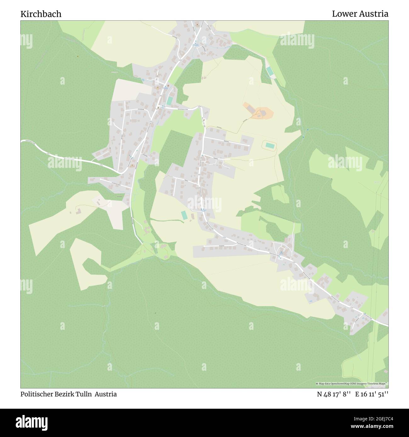 Kirchbach, Politischer Bezirk Tulln, Austria, Lower Austria, N 48 17' 8 ...