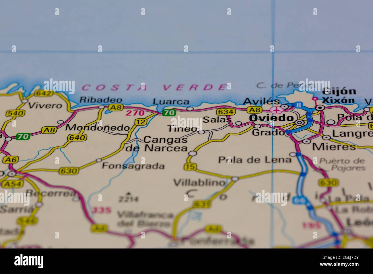 Tineo map hi-res stock photography and images - Alamy