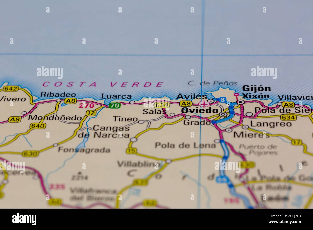 Salas spain map hi-res stock photography and images - Alamy