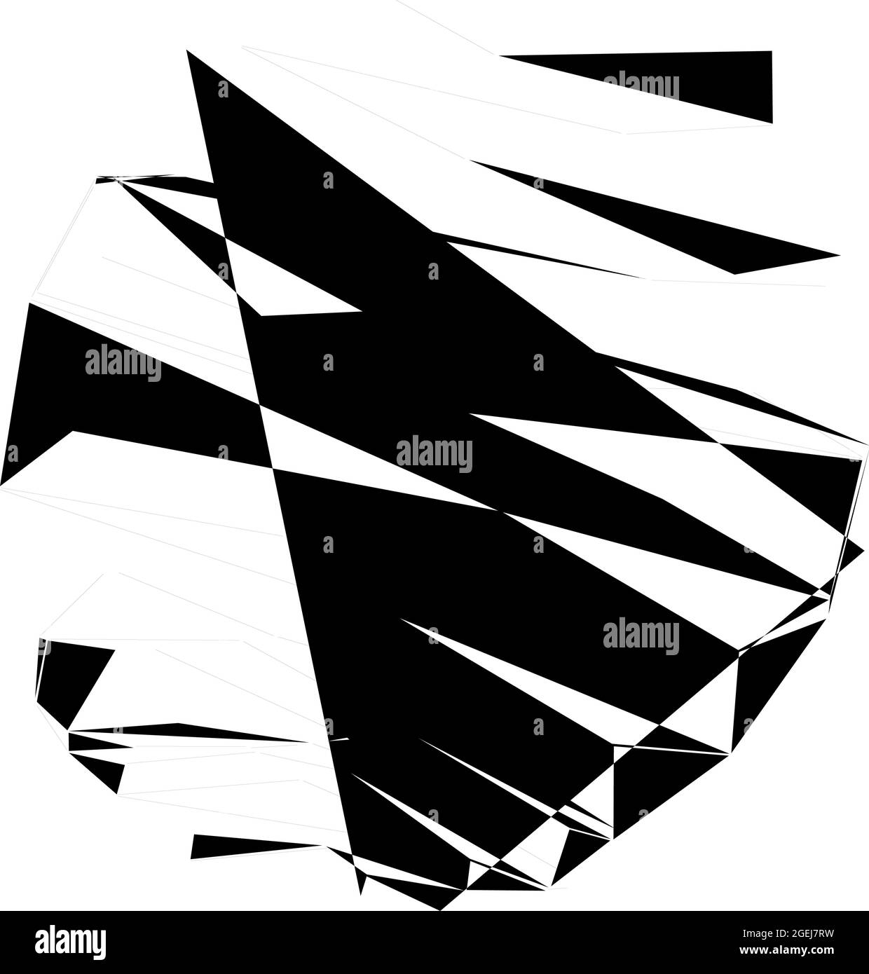 Random geometric abstract art element. Shattered texture – stock vector ...