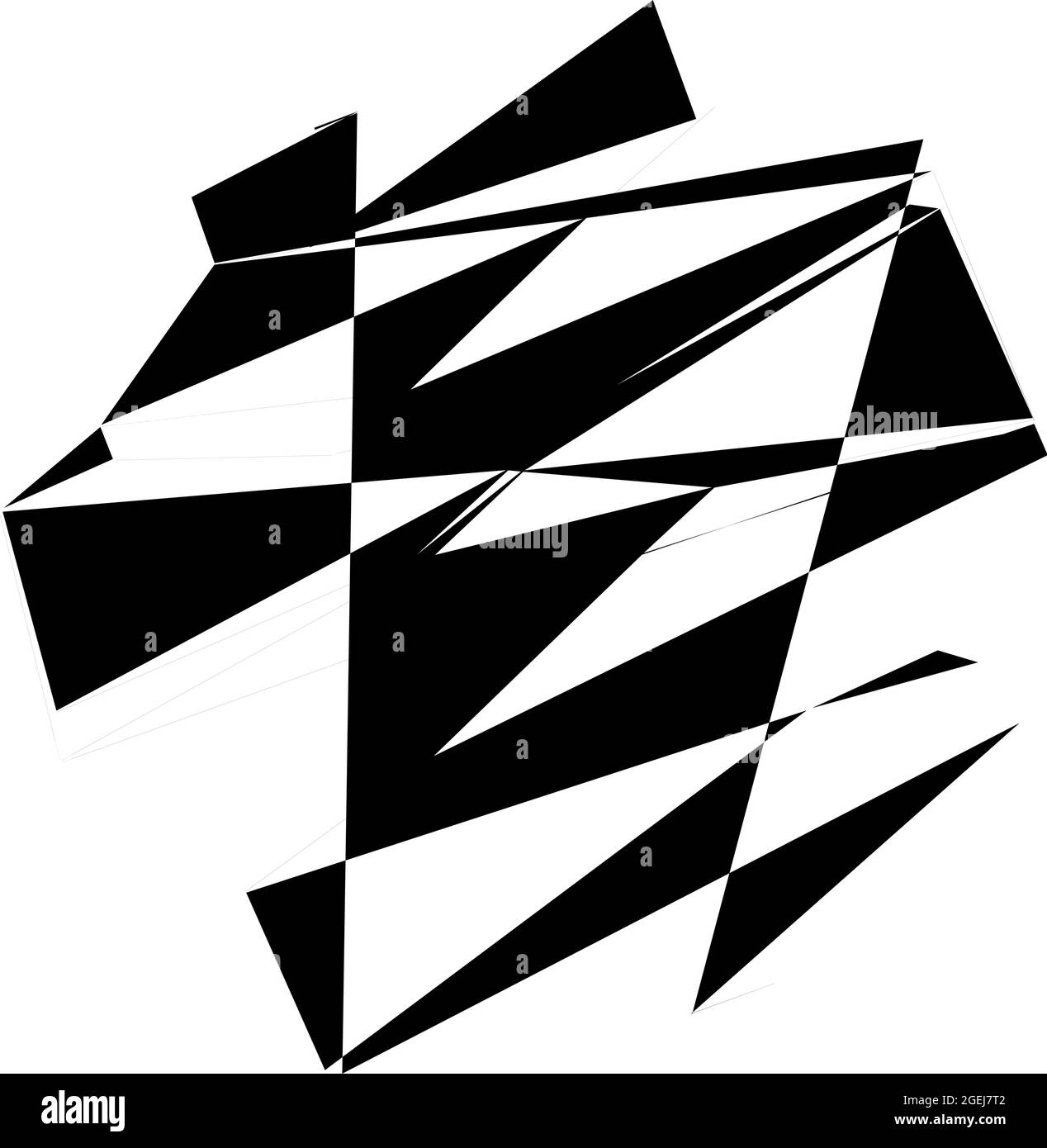 Random geometric abstract art element. Shattered texture – stock vector ...