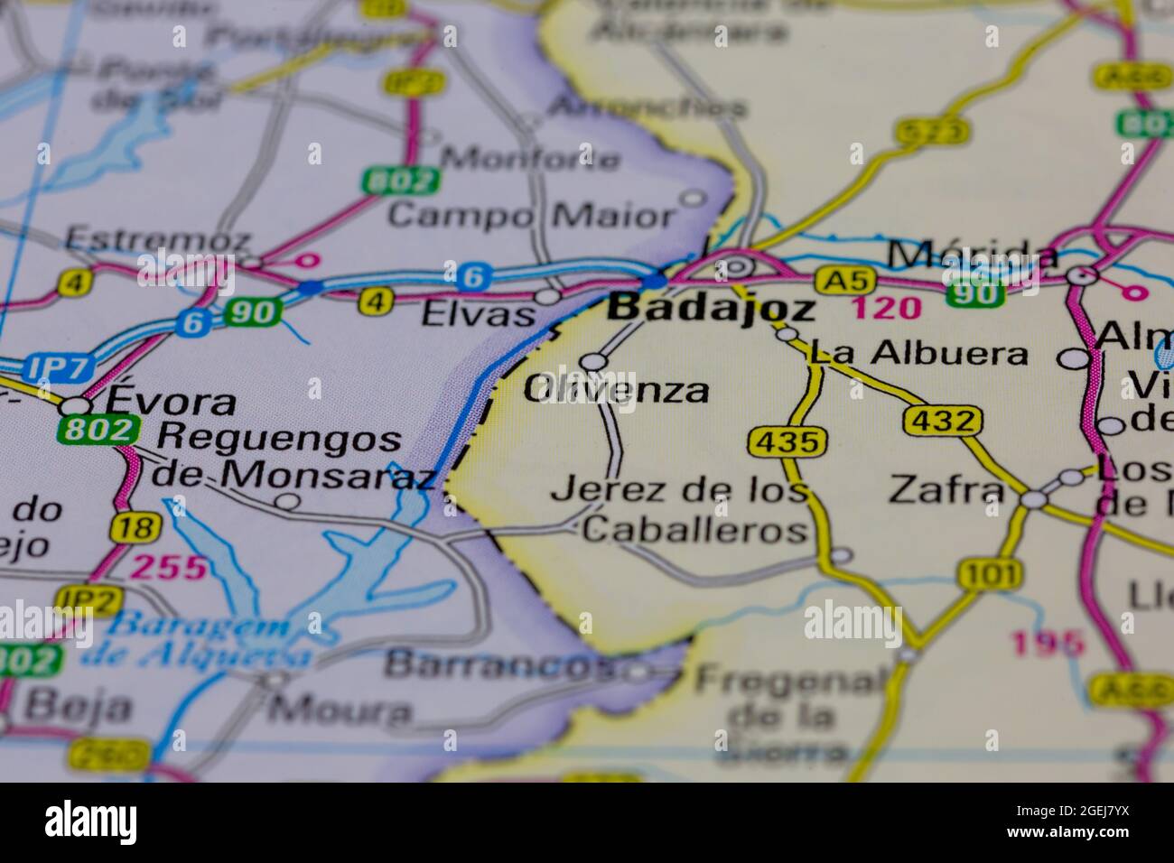 Map of olivenza spain hi-res stock photography and images - Alamy