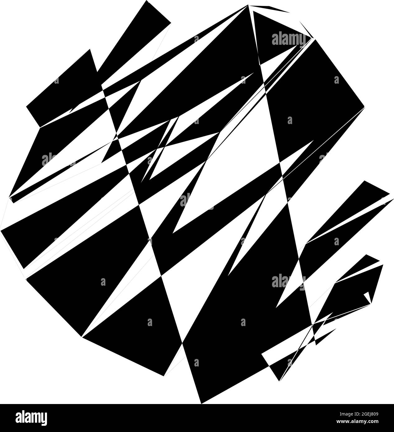 Random geometric abstract art element. Shattered texture – stock vector ...