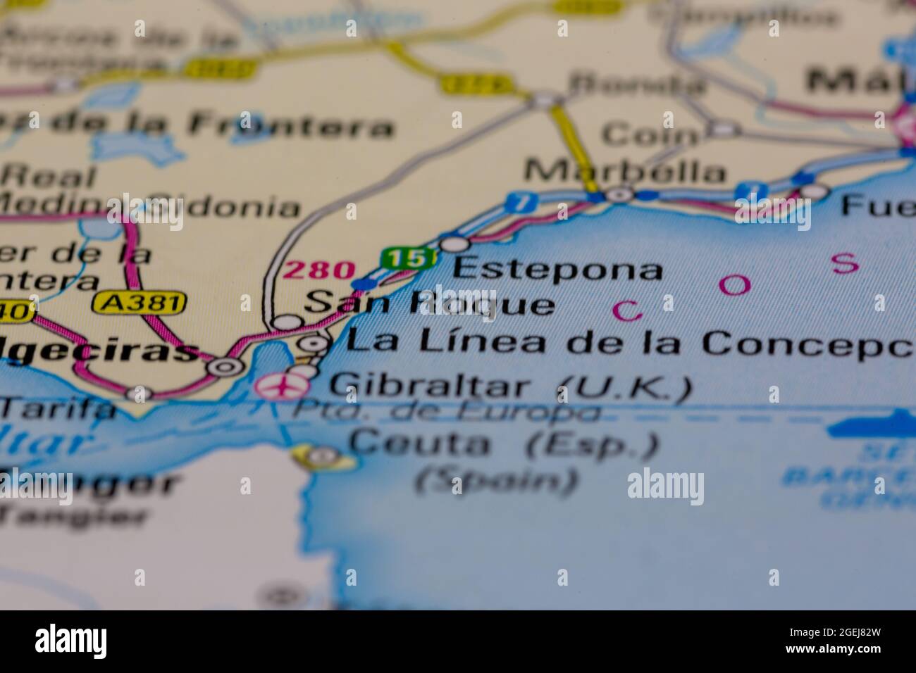 Map of san roque spain hi-res stock photography and images - Alamy