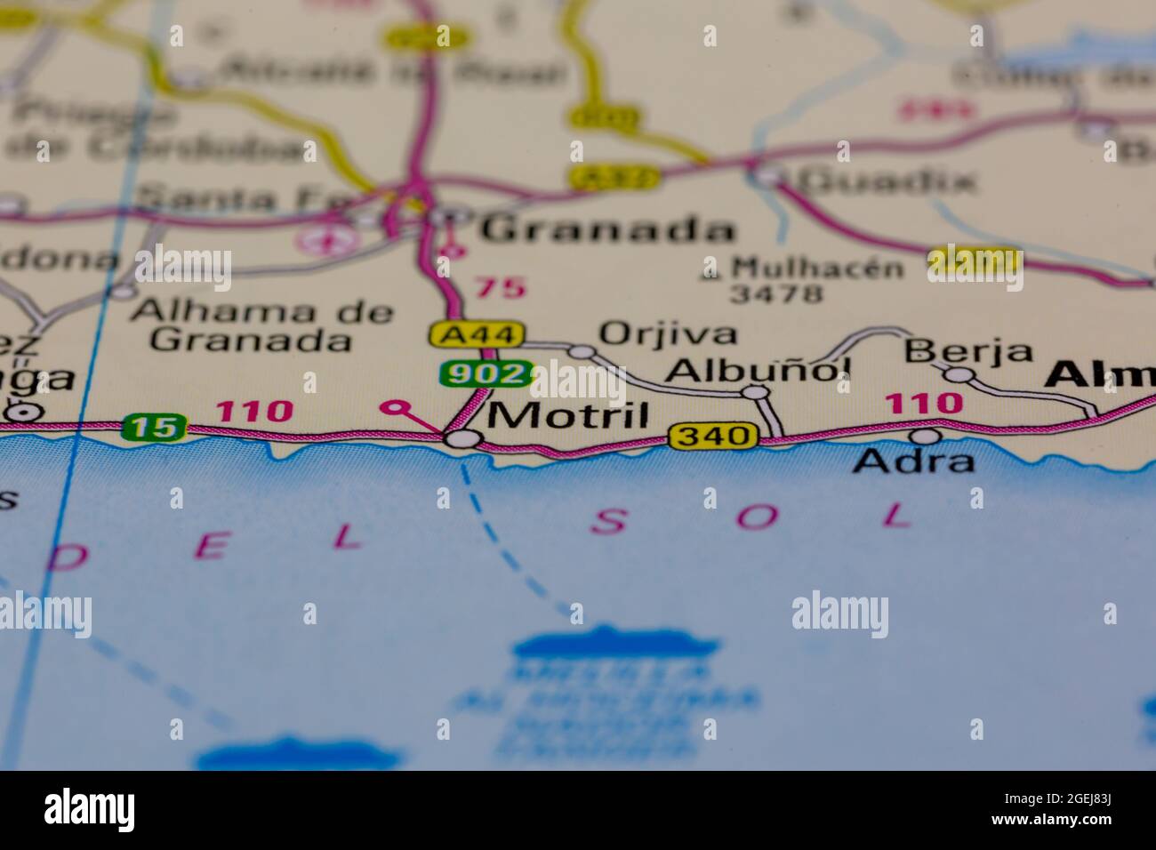 Motril map hi-res stock photography and images - Alamy