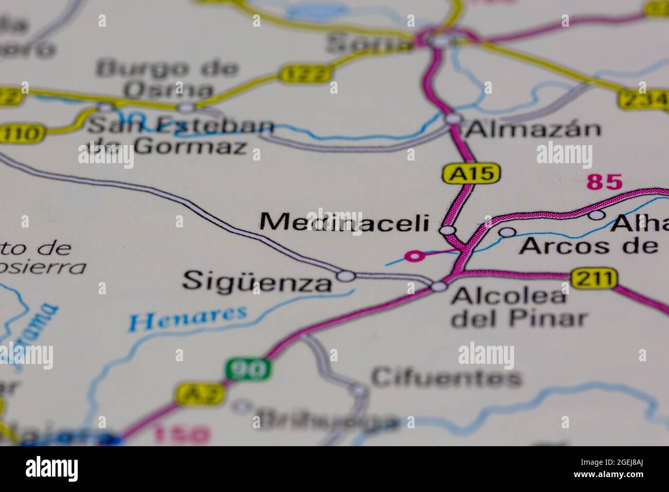 Map of medinaceli spain hi-res stock photography and images - Alamy