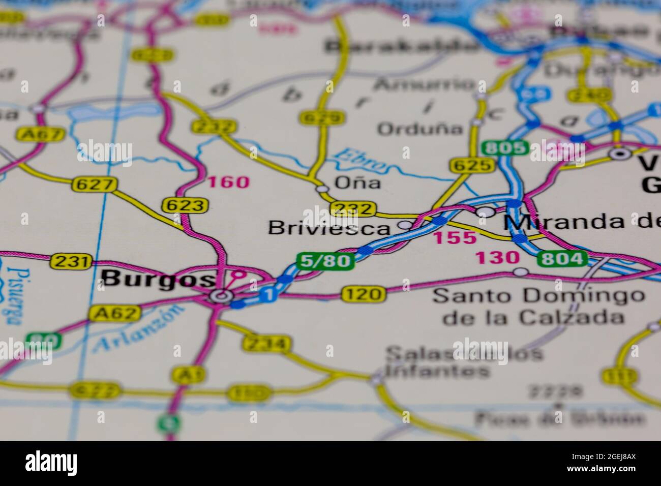 Map of briviesca hi-res stock photography and images - Alamy