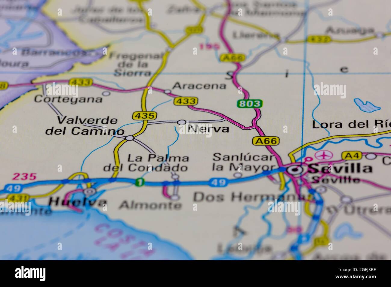 Map of nerva spain hi-res stock photography and images - Alamy