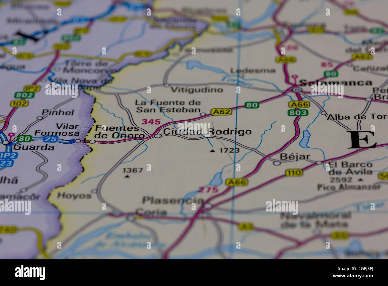 Ciudad rodrigo on a map hi-res stock photography and images - Alamy