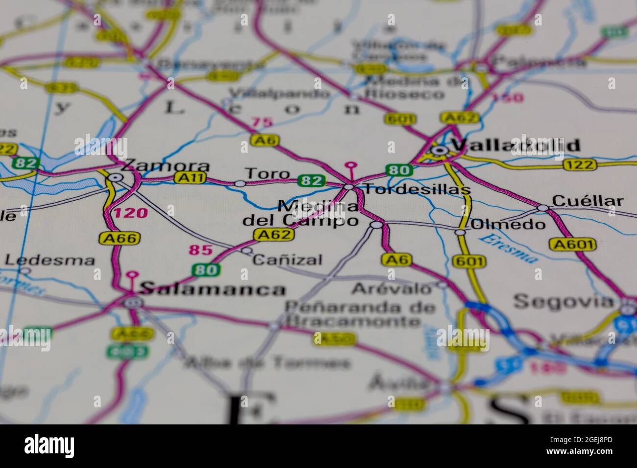 Map of medina del campo hi-res stock photography and images - Alamy