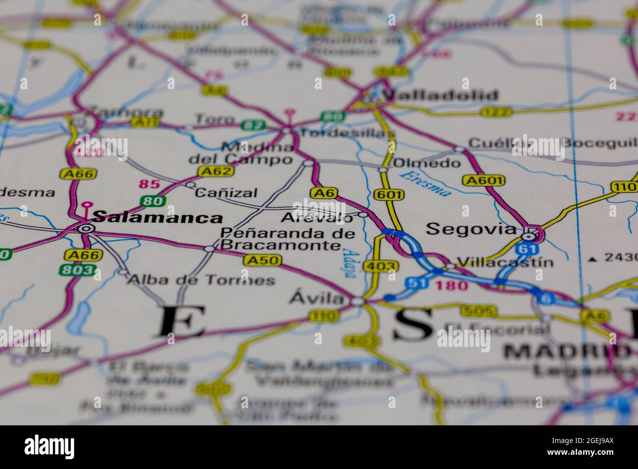 Map of arevalo spain hi-res stock photography and images - Alamy