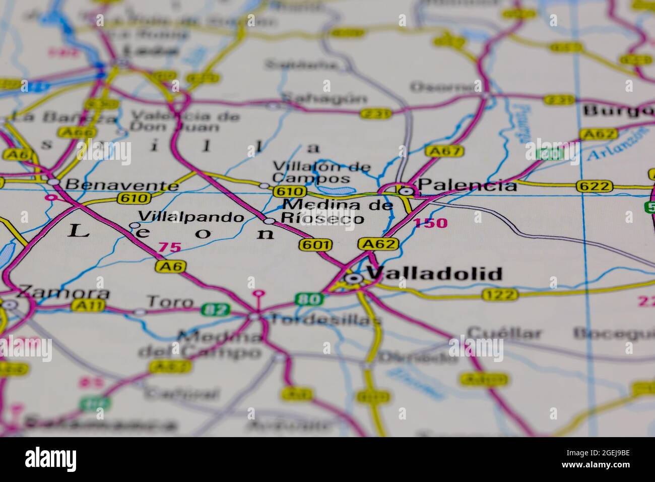 Map of medina de rioseco hi-res stock photography and images - Alamy