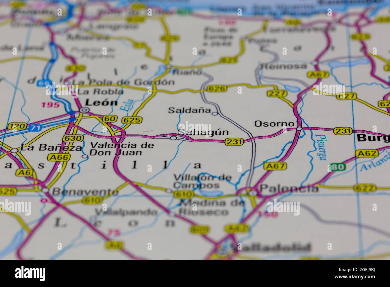 Sahagun spain map hi-res stock photography and images - Alamy