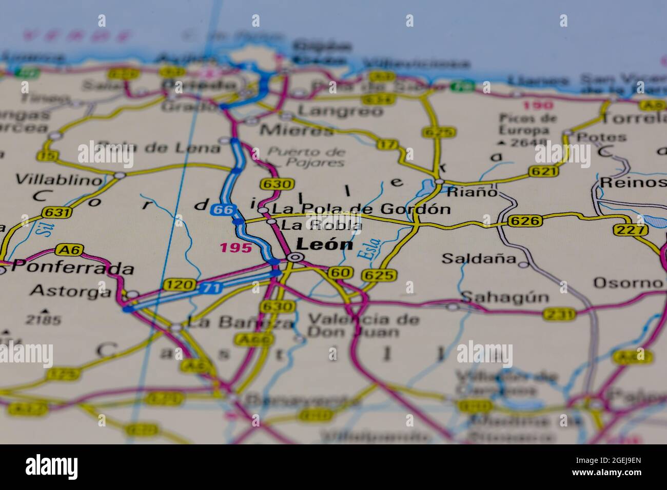 Map of la robla hi-res stock photography and images - Alamy