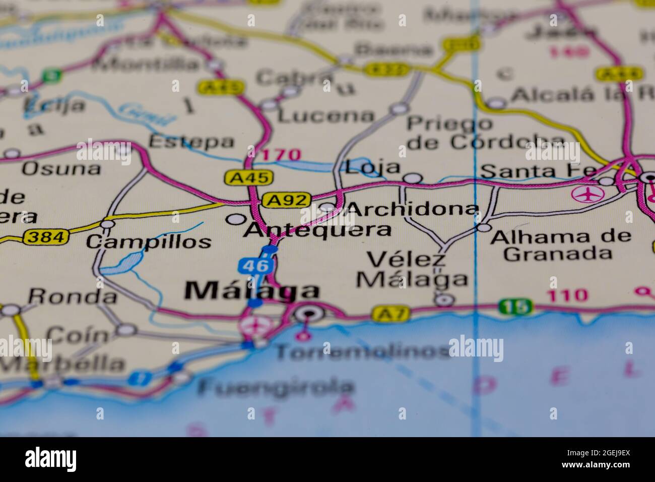 Map of antequera hi-res stock photography and images - Alamy