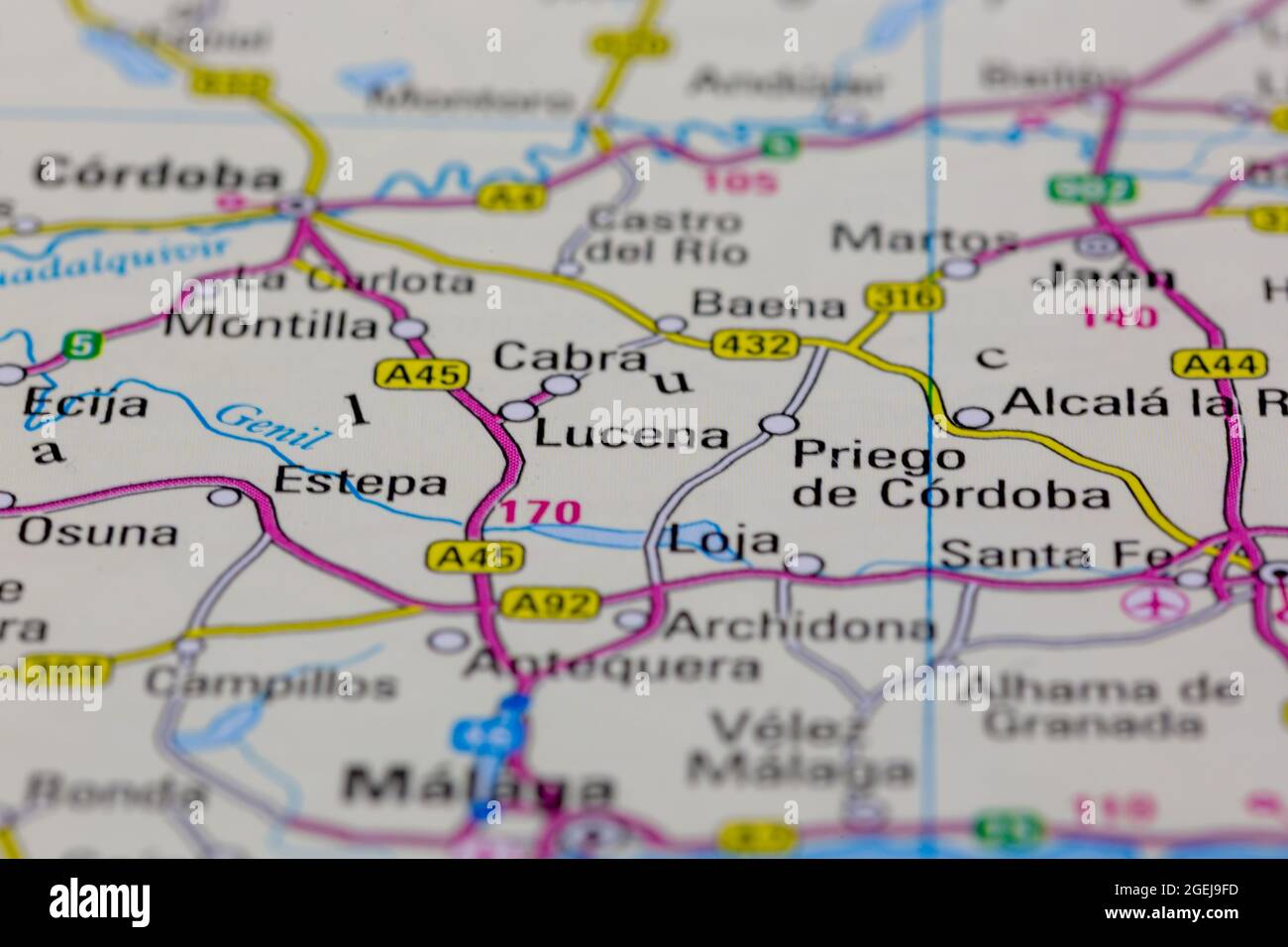 Map of lucena hi-res stock photography and images - Alamy