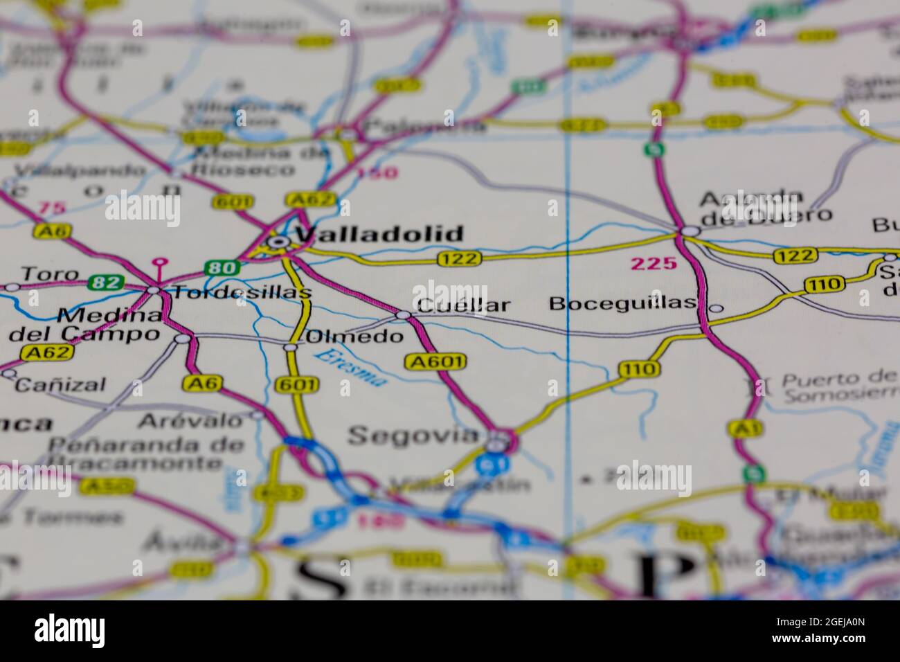 Cuellar spain map hi-res stock photography and images - Alamy