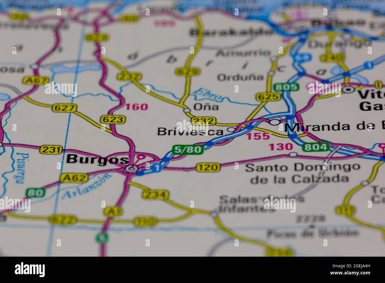 Map of briviesca hi-res stock photography and images - Alamy