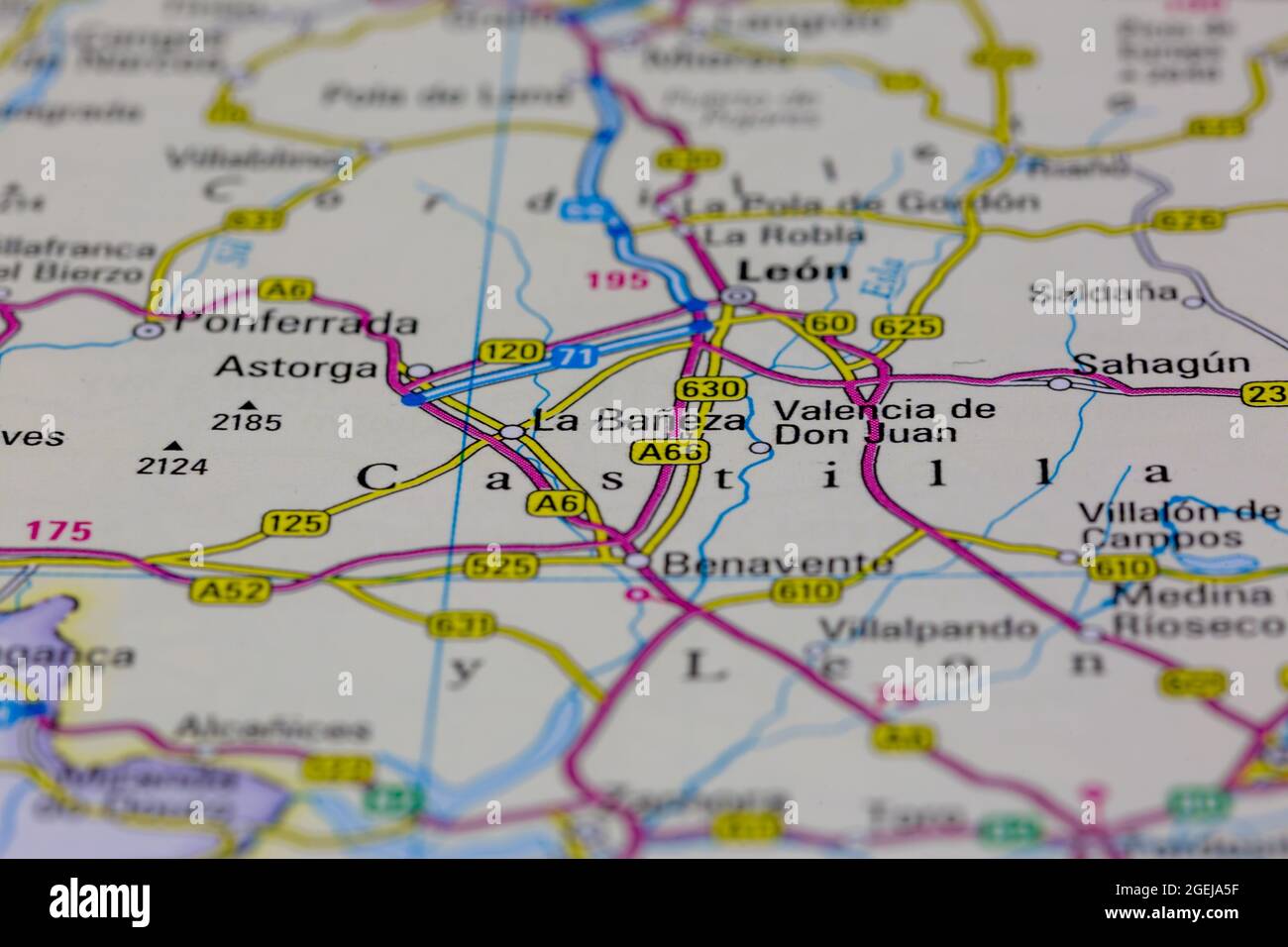 La baneza map hi-res stock photography and images - Alamy