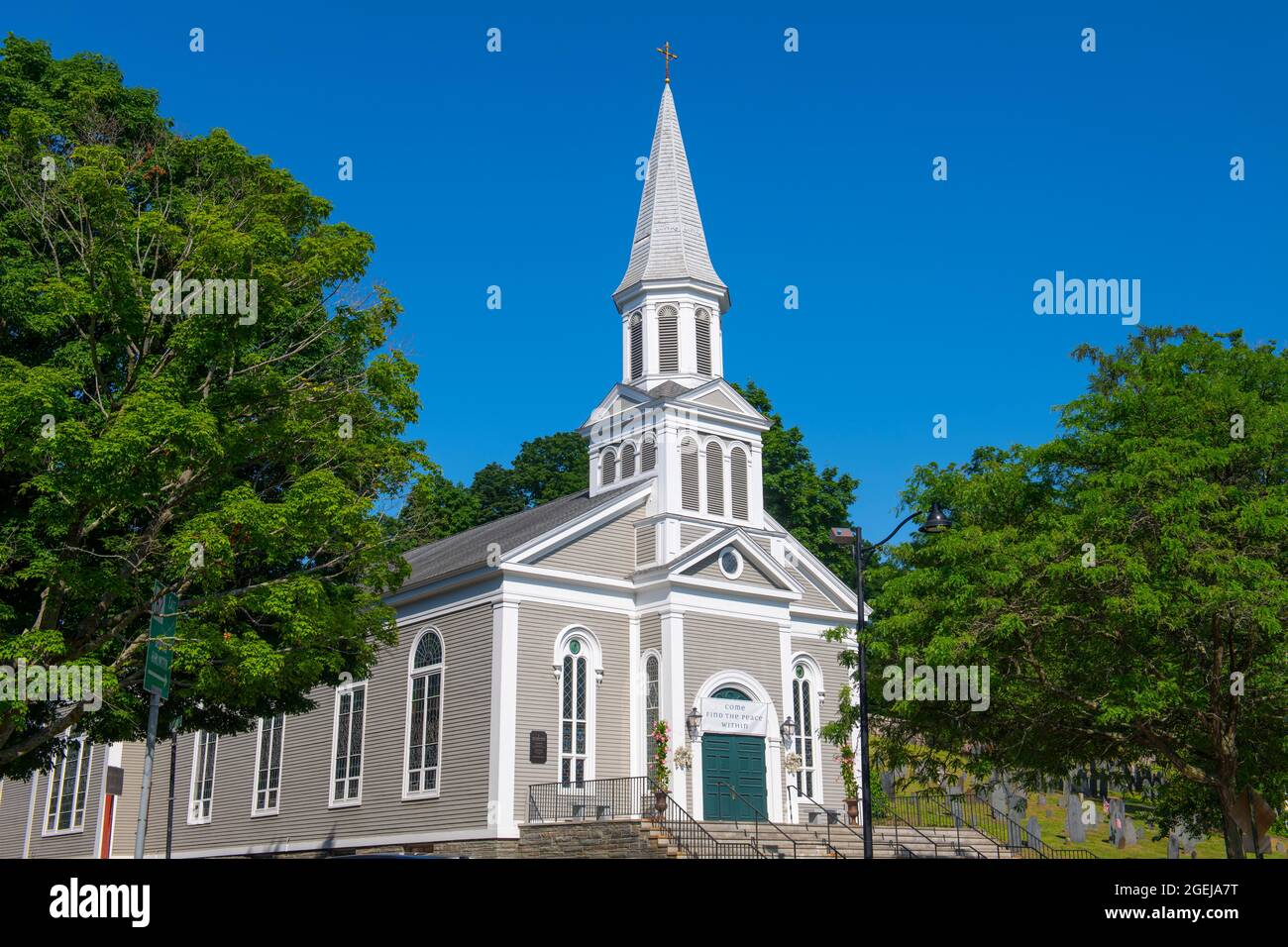 Holy Family Parish Church at 12 Monument Square in town center of ...