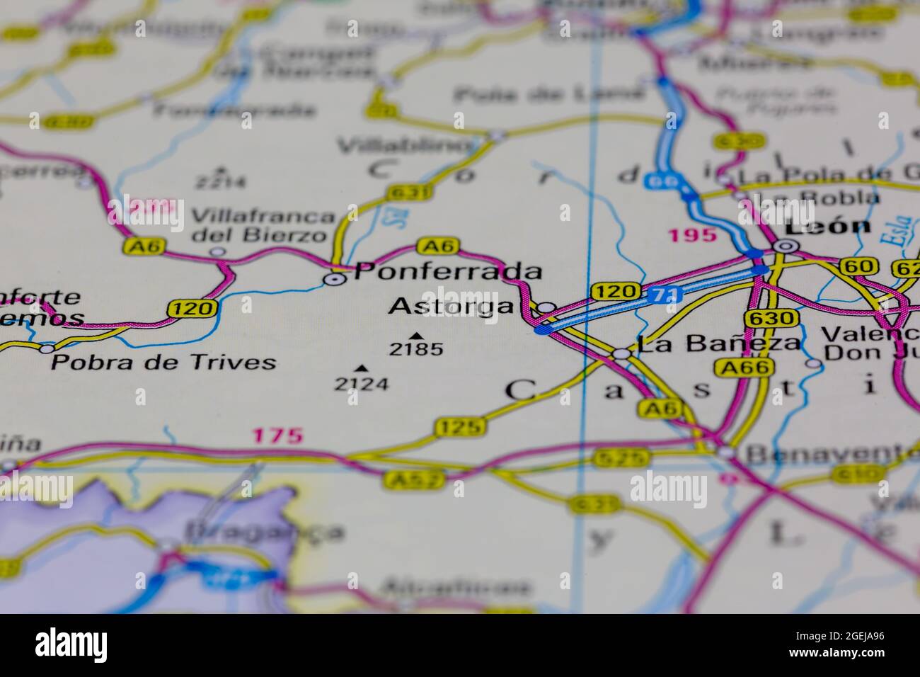 Map of astorga spain hi-res stock photography and images - Alamy