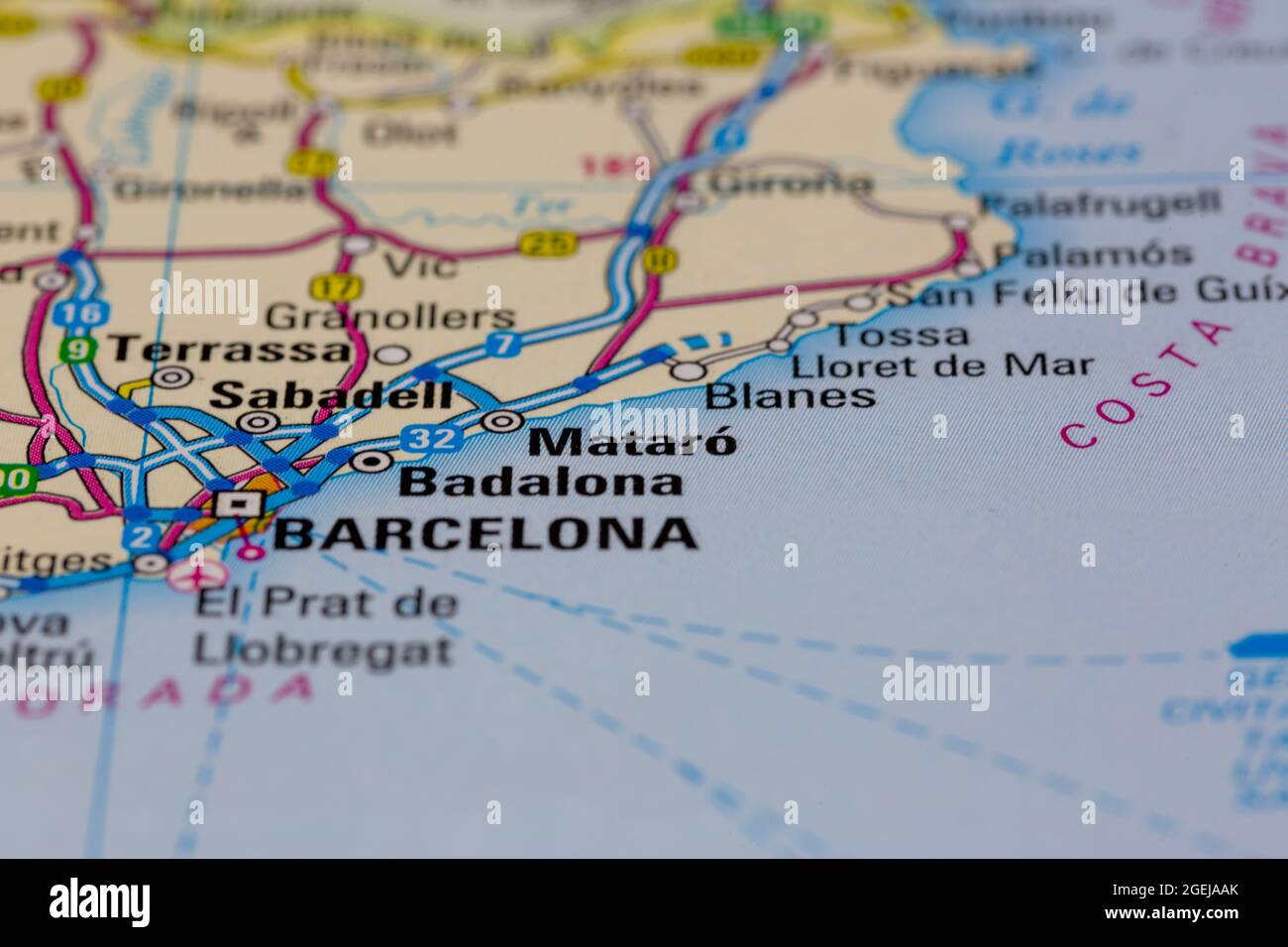 Mataro map hi-res stock photography and images - Alamy