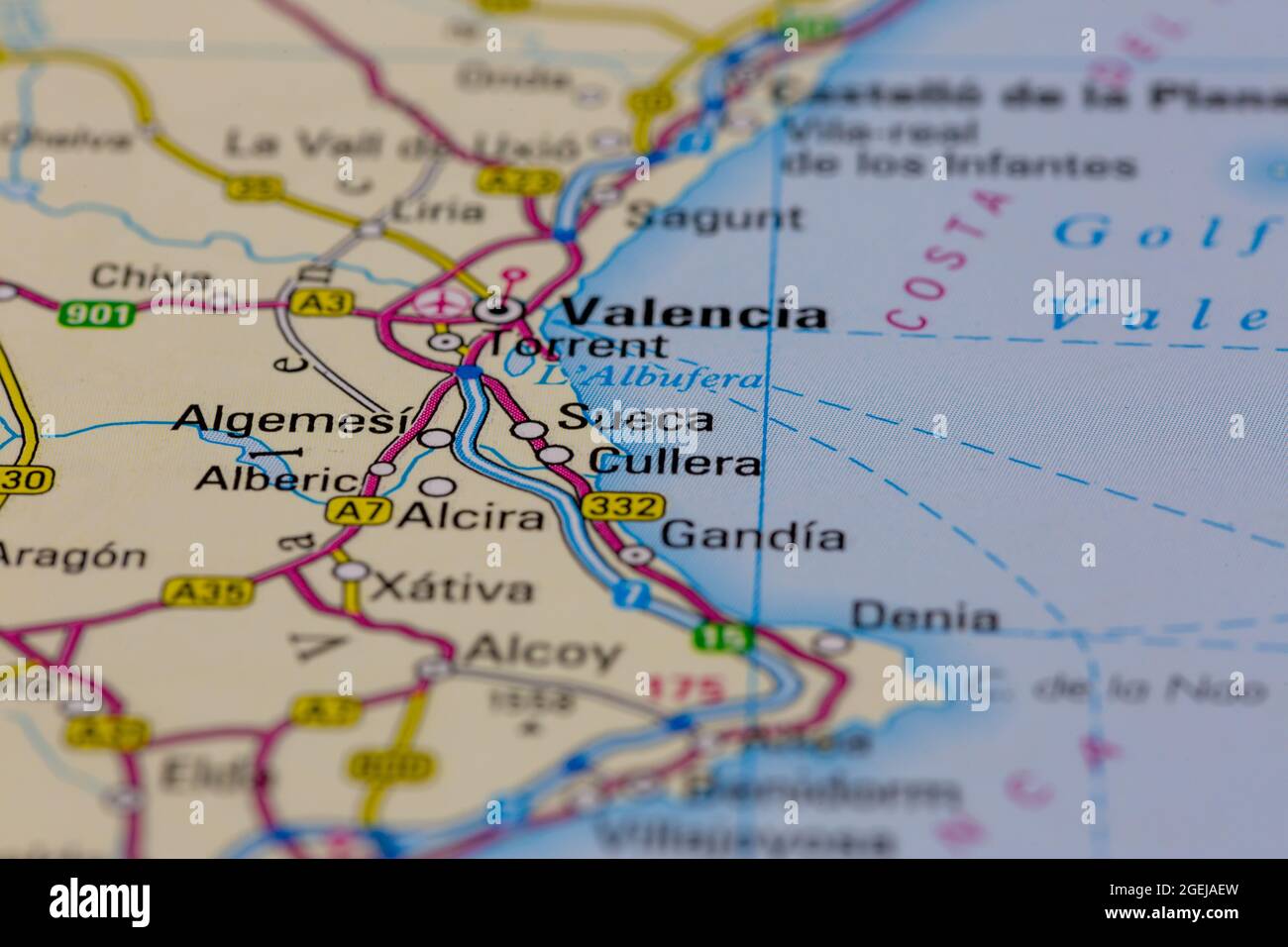 Map of sueca spain hi-res stock photography and images - Alamy