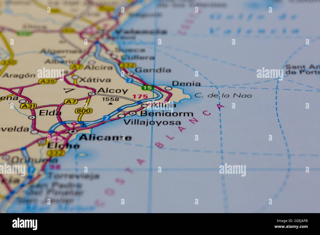 Altea map hi-res stock photography and images - Alamy