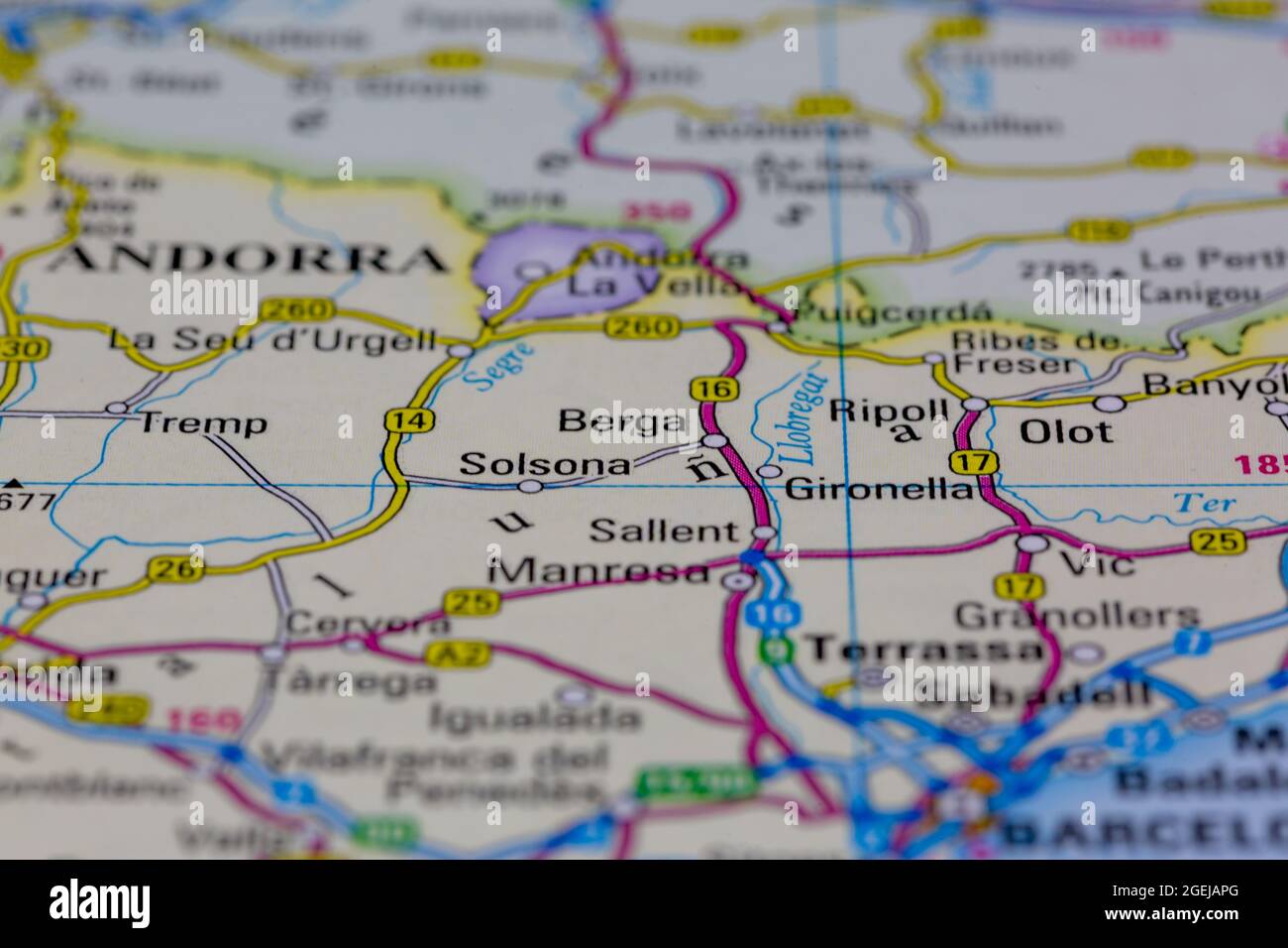 Berga spain map hi-res stock photography and images - Alamy