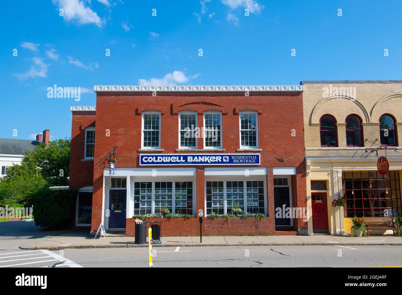 Historic Buildings on Main Street in Historic Center of Concord ...