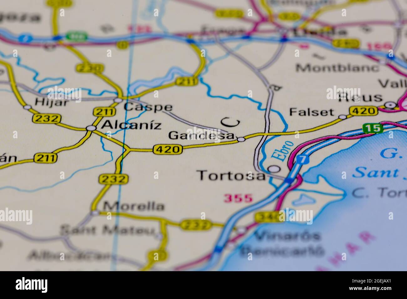 Gandesa spain map hi-res stock photography and images - Alamy
