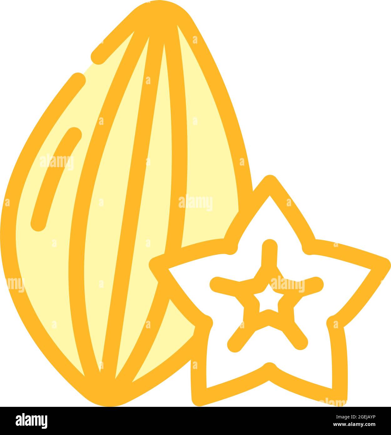 Papayas fruit line icon Stock Vector Images - Alamy