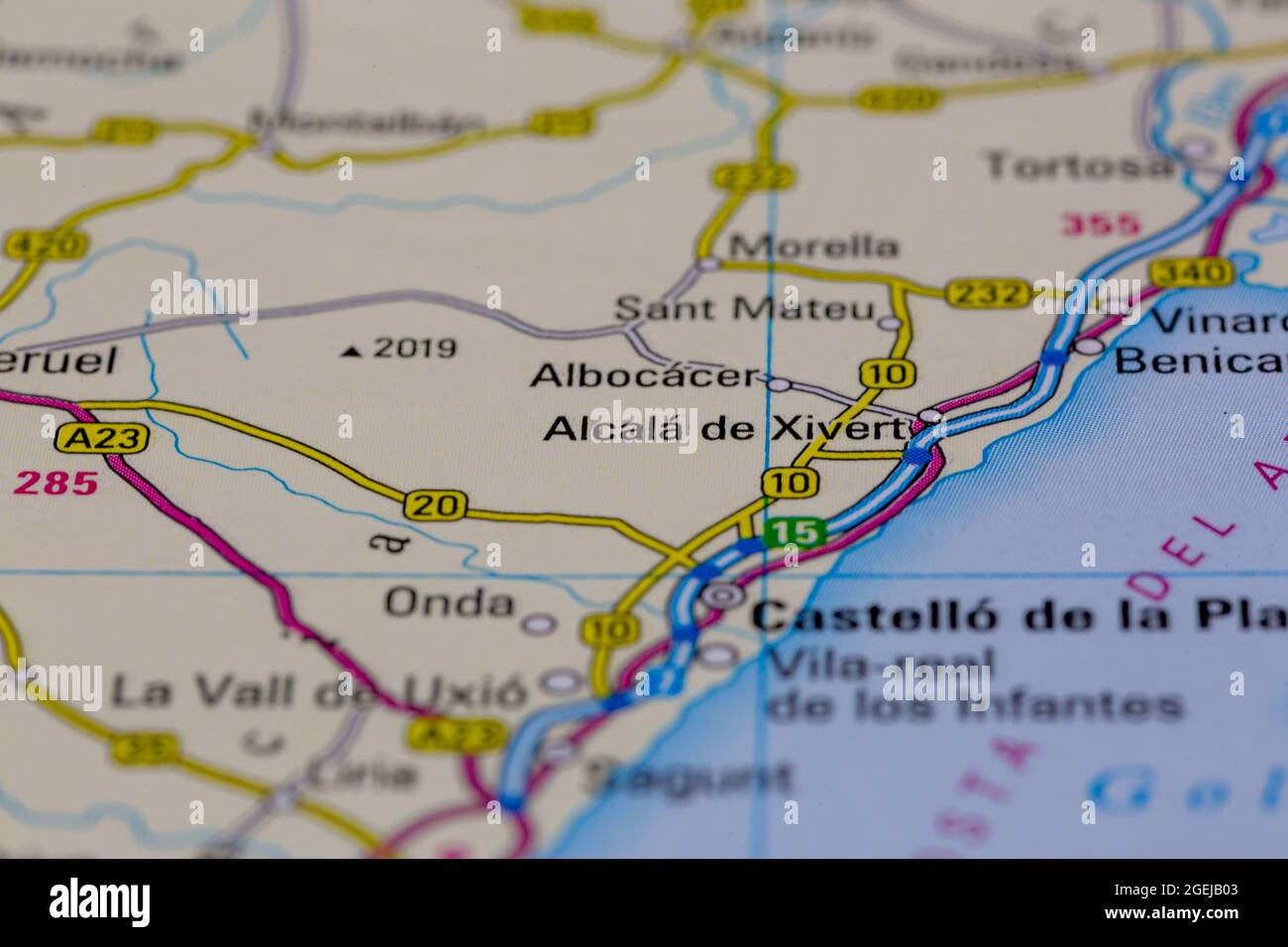Map of alcala de xivert spain hi-res stock photography and images - Alamy