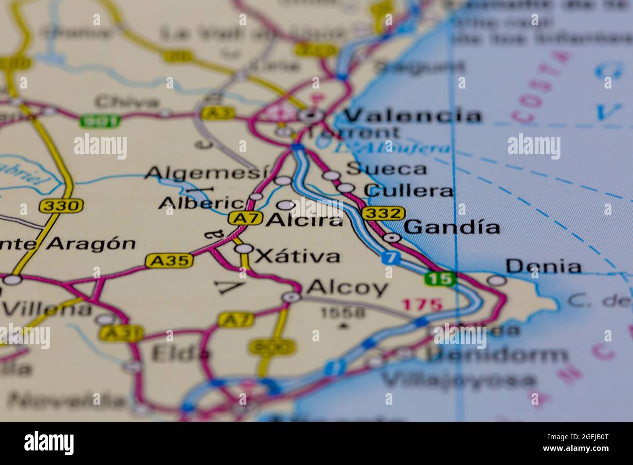 Map of alcira spain hi-res stock photography and images - Alamy