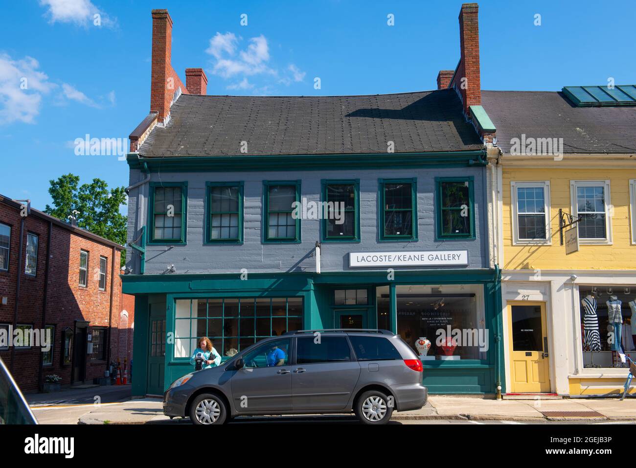 Historic Buildings on Main Street in Historic Center of Concord ...