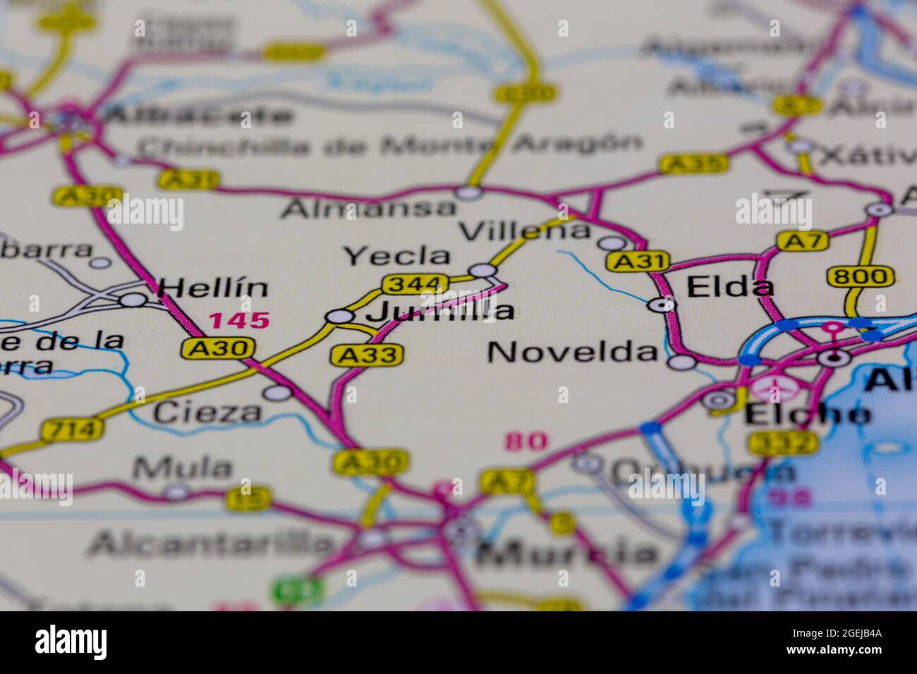 Jumilla spain on a map hi-res stock photography and images - Alamy