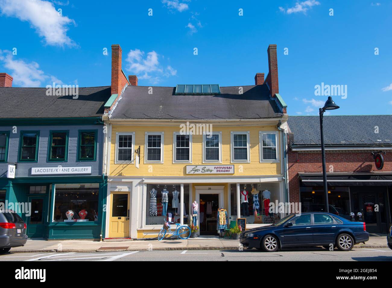 Historic Buildings on Main Street in Historic Center of Concord ...