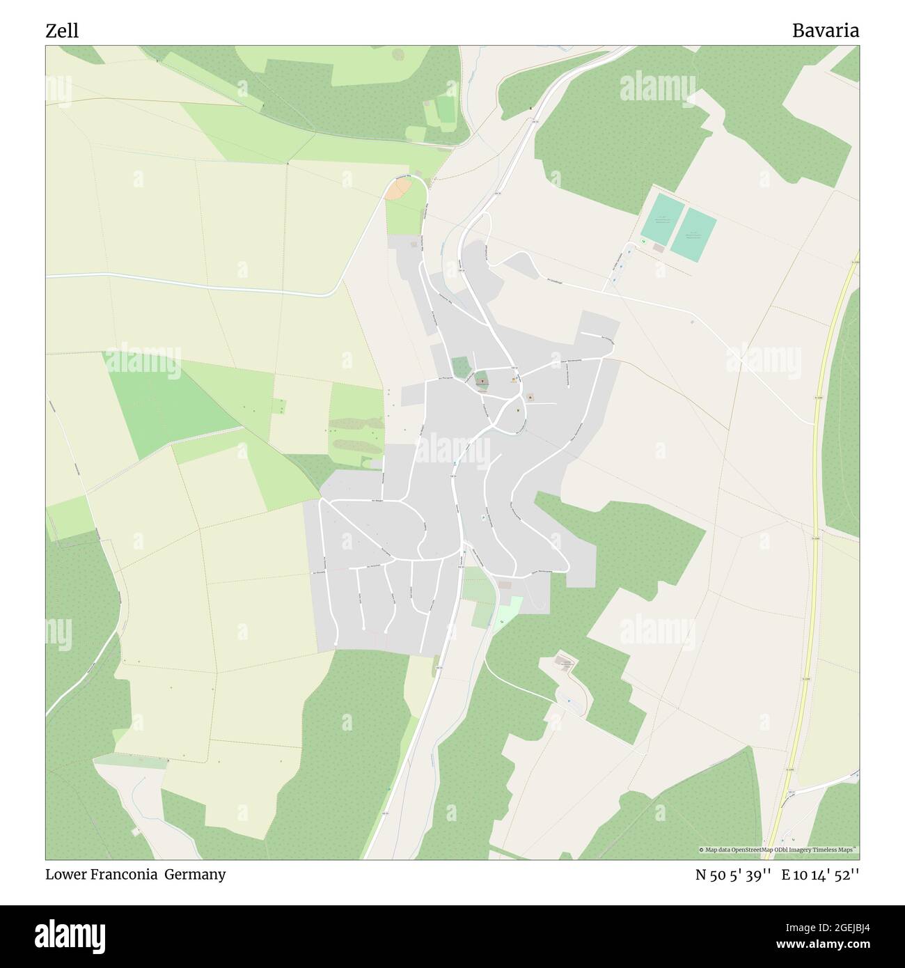 Zell, Lower Franconia, Germany, Bavaria, N 50 5' 39'', E 10 14' 52 ...