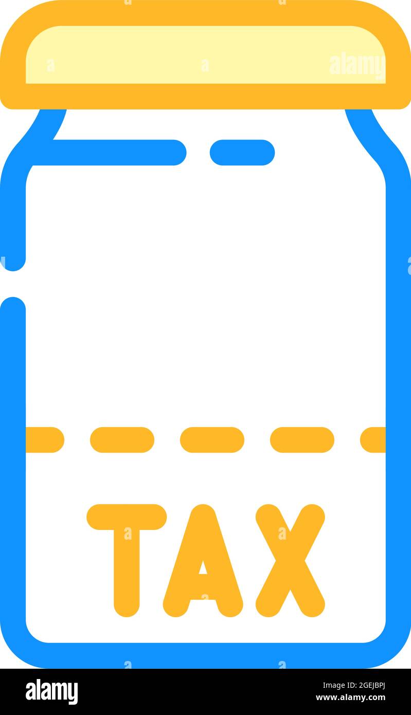 deposit tax color icon vector illustration Stock Vector Image & Art - Alamy