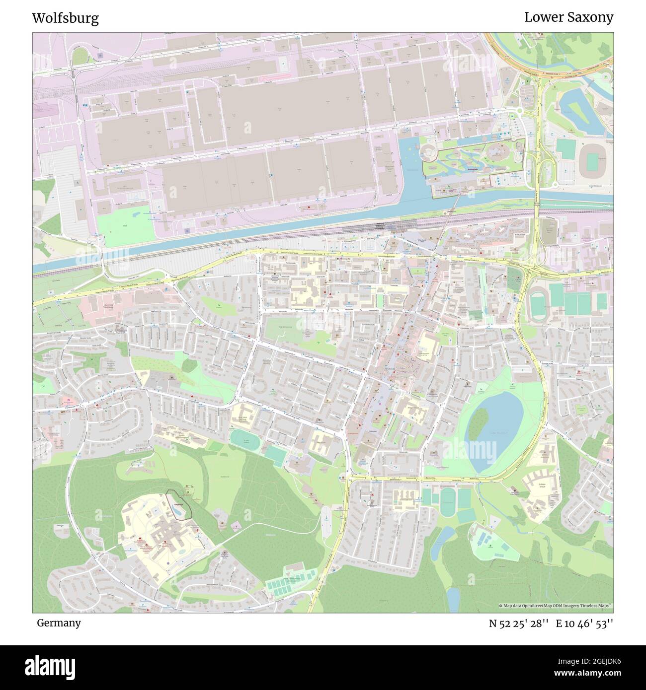 Wolfsburg map Cut Out Stock Images & Pictures - Alamy