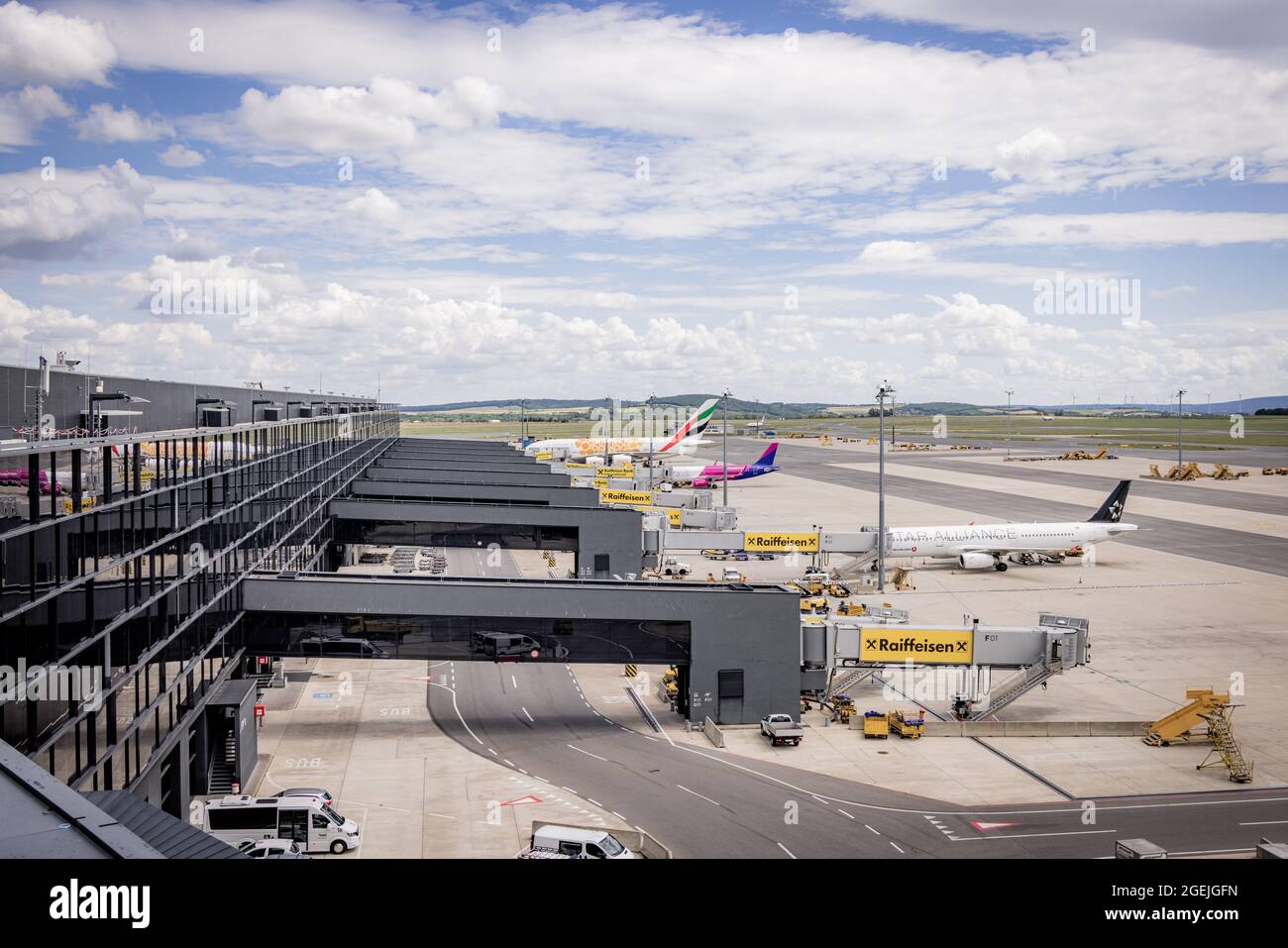 Vienna Airport VIE - VIENNA, AUSTRIA, EUROPE - AUGUST 1, 2021 Stock ...