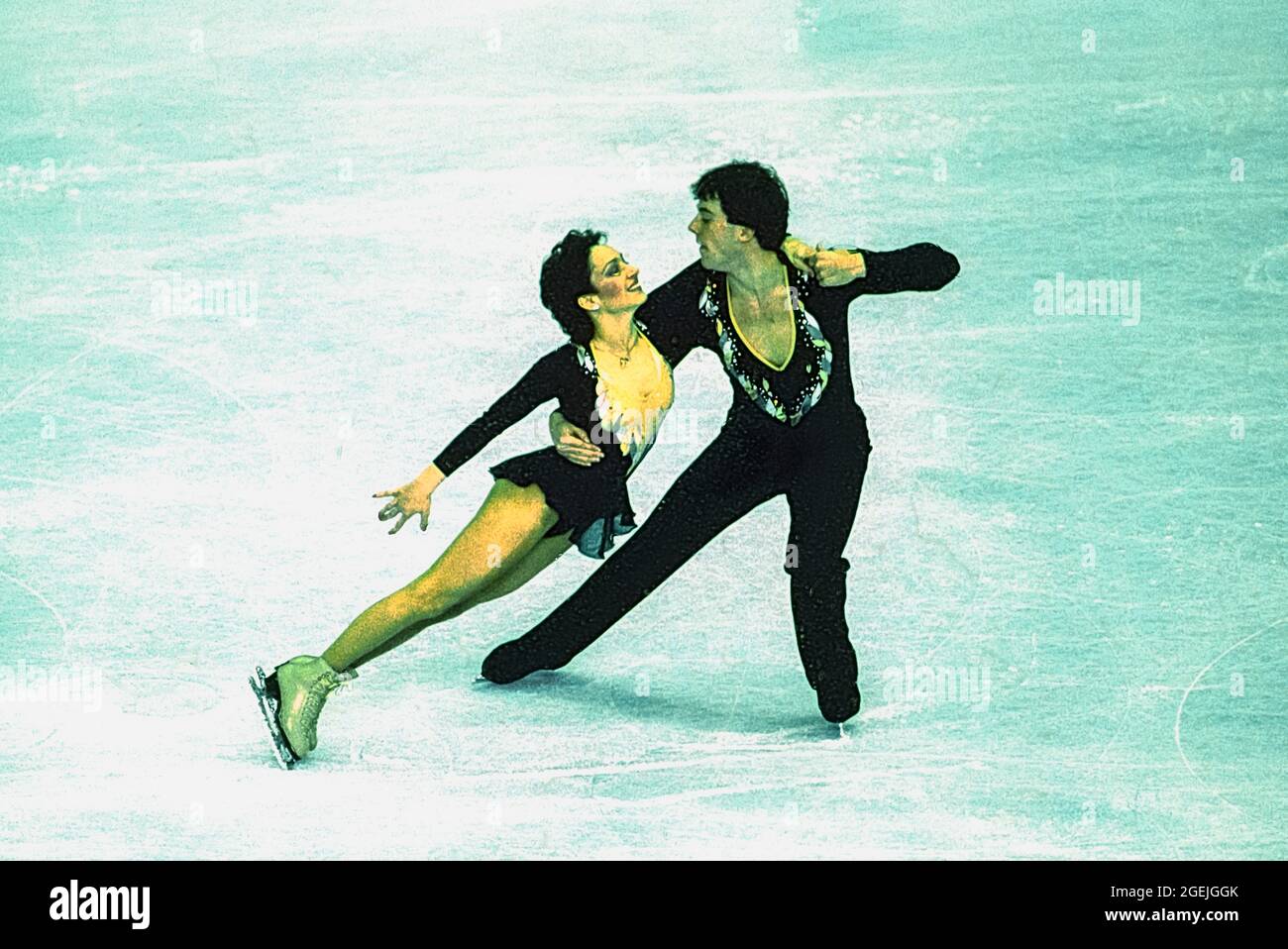 Kitty Carruthers, Peter Carruthers in the pairs skating competition at ...