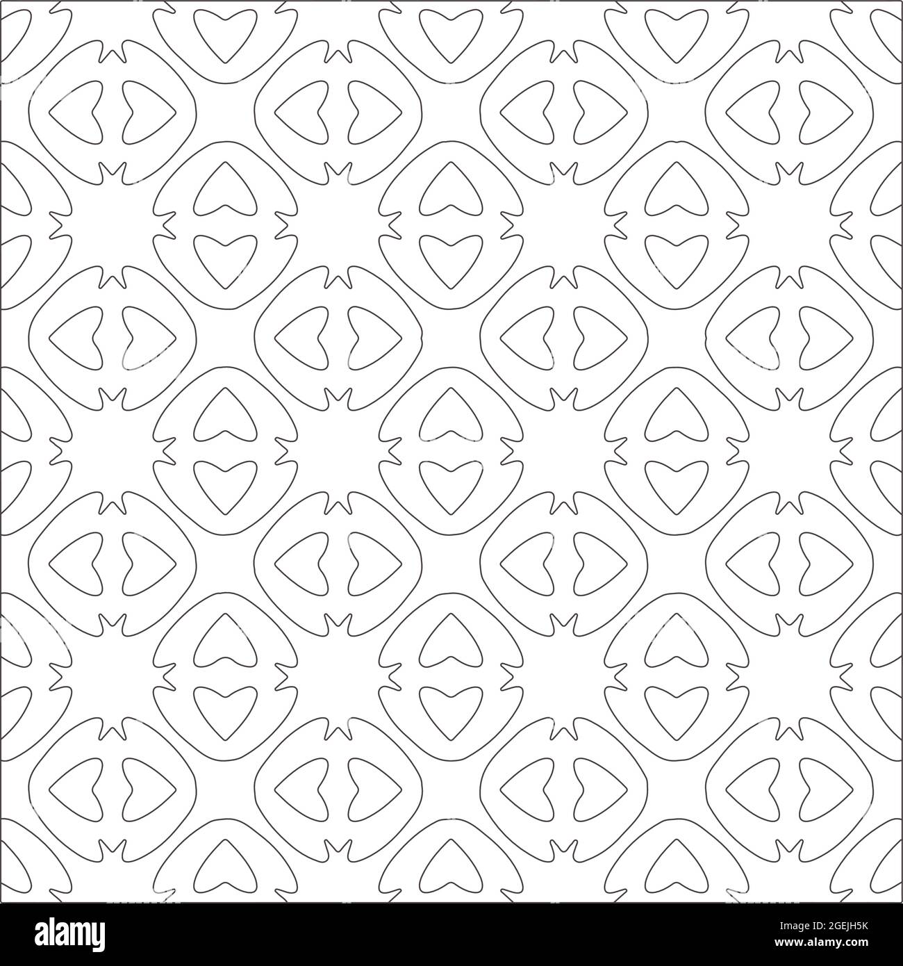Vector pattern with symmetrical elements . Repeating geometric tiles ...
