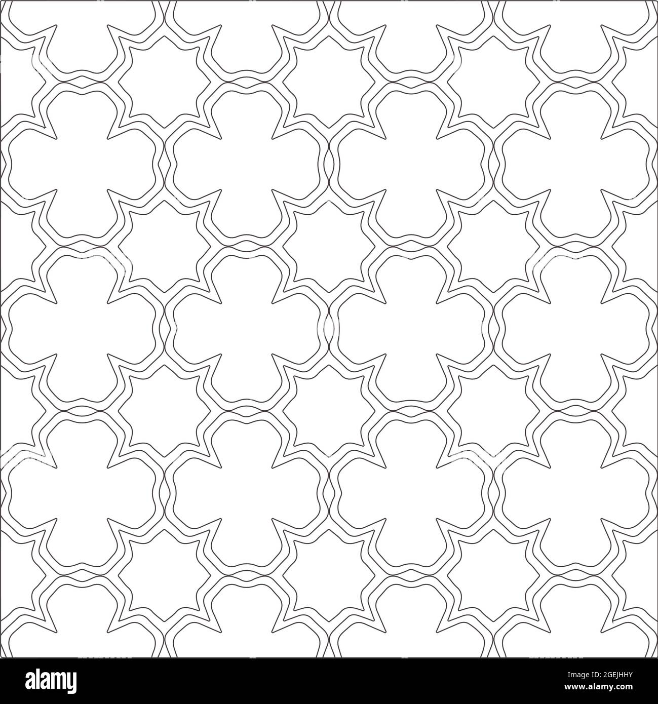 Vector pattern with symmetrical elements . Repeating geometric tiles ...