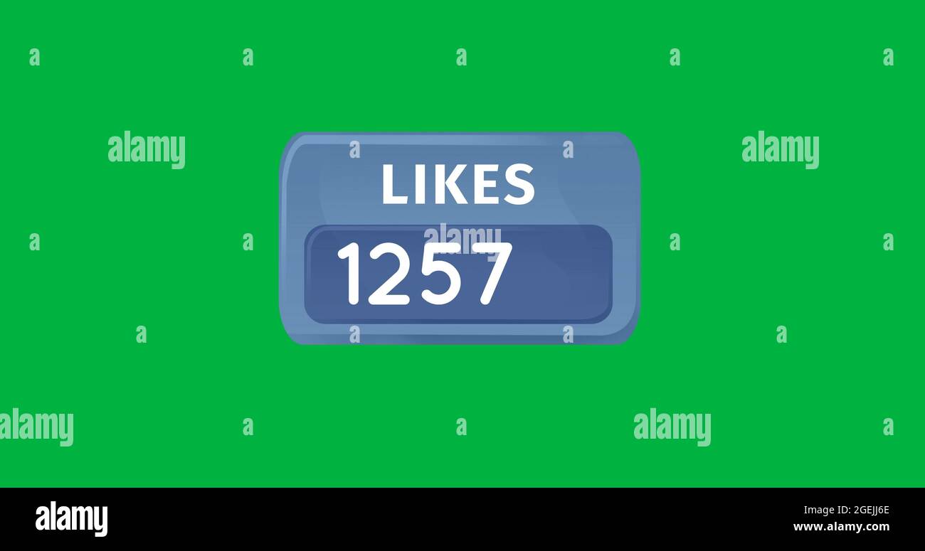 Numbers of likes 4k Stock Photo - Alamy